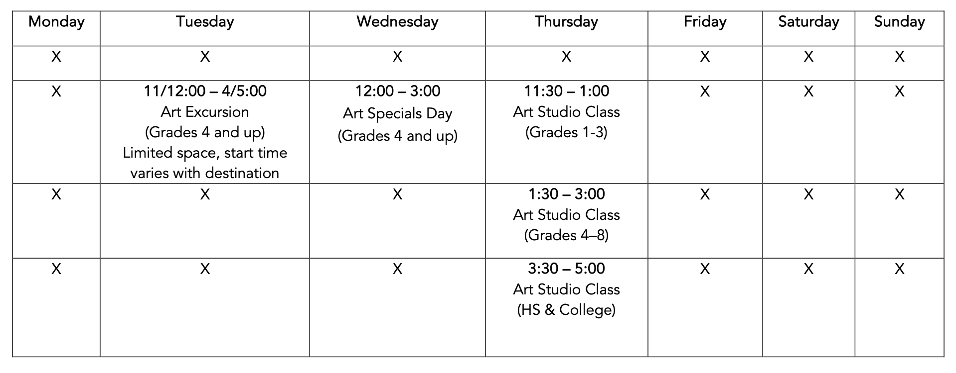 Classes – Paint It Black Art Studio